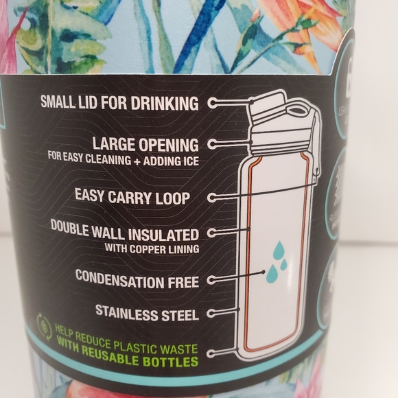 Tal hydration | Dining | Pro Water Bottle Mint Tropical Tal 4oz | Poshmark